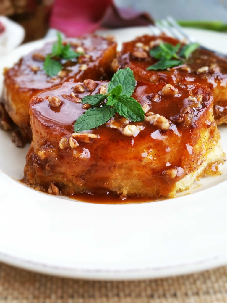 Pumpkin French Toast with Butterscotch Syrup