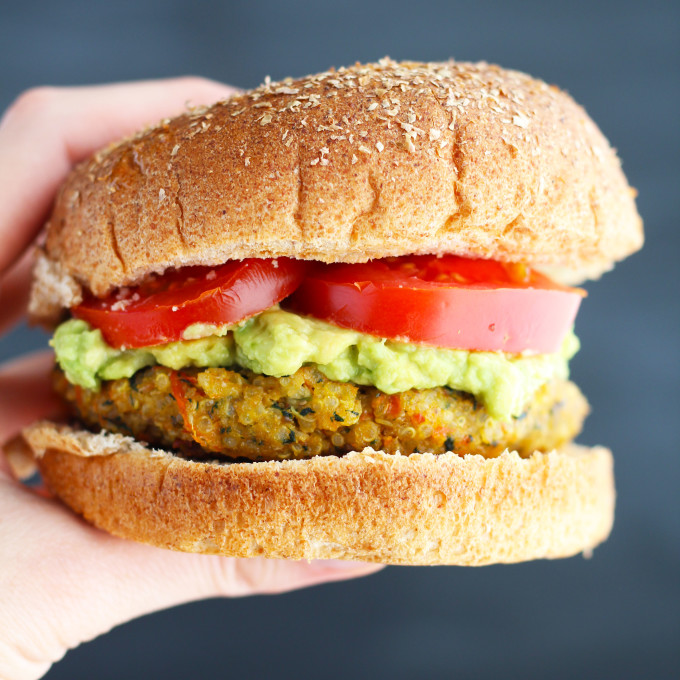 Quinoa Veggie Burgers with Avocado | 3 Yummy Tummies